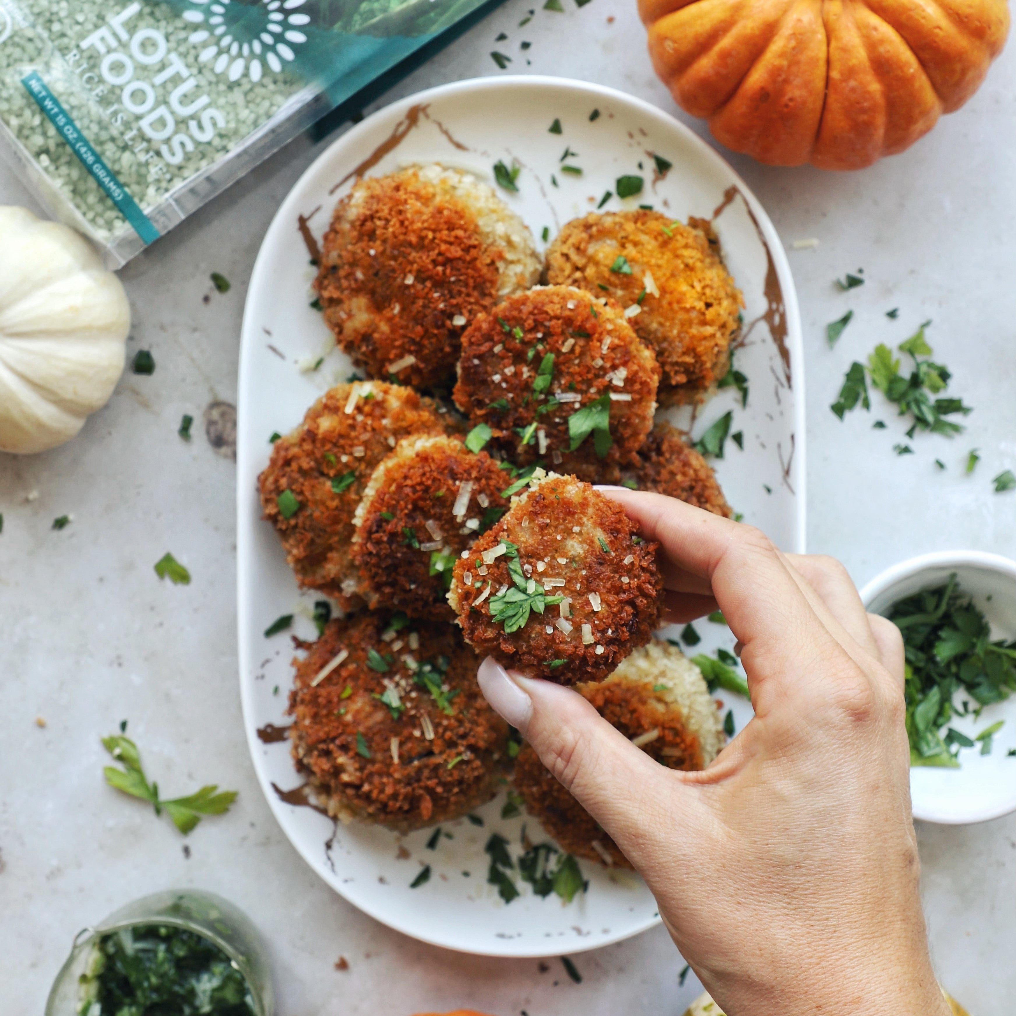 Pumpkin Arancini – Lotus Foods