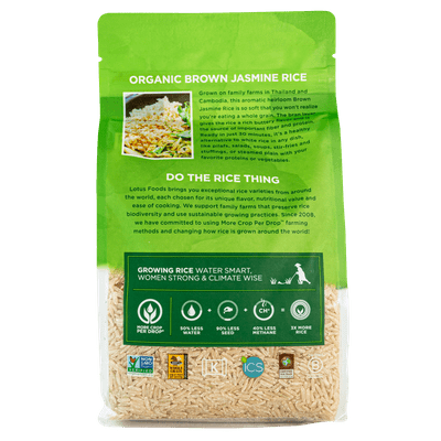 Organic Brown Jasmine Rice – Lotus Foods